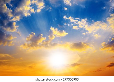 Sunset Sun Rays Stock Photo 297308903 | Shutterstock