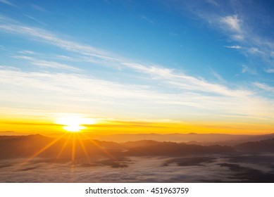 Sunset Sun Rays Sky Clouds Sun Stock Photo 374773567 | Shutterstock