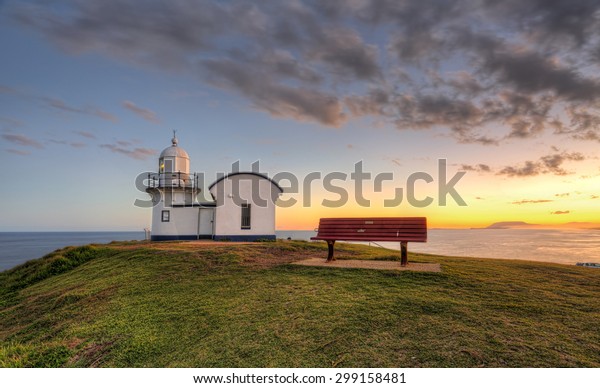 Sunset Tacking Point Lighthouse Port Macquarie Stock Photo 299158481 ...