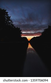 Sunset Train Rail Reflection Stock Photo 1359706094 | Shutterstock