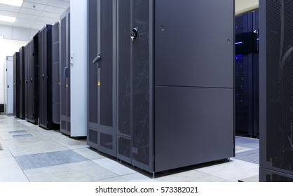 Supercomputer Clusters Room Modern Data Center Stock Photo 573382021 ...