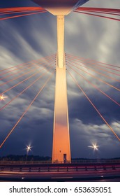 Superstructure Cable Stayed Bridge Cables Pylon Stock Photo 653635051 ...