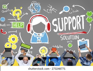 Support Solution Advice Help Care Satisfaction Stock Photo (Edit Now ...