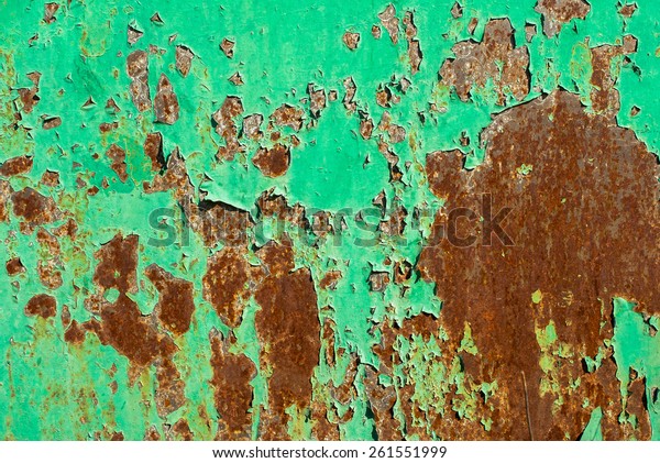 Surface Damaged Sheet Metal Rust Background Stock Photo 261551999 ...