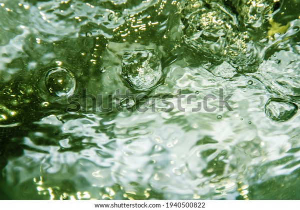 Surface Intensive Boiling Water Bubbles Swirls Stock Photo 1940500822 ...