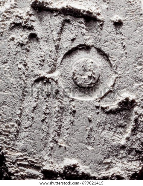 The surface of the moon. Space. The texture of the sand on the moon ...
