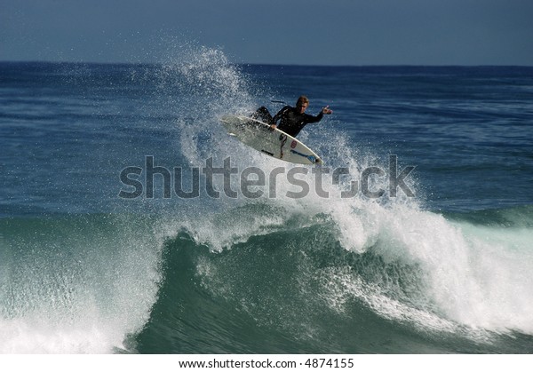 Surfer Doing Air Editorial Use Only Stock Photo 4874155 | Shutterstock