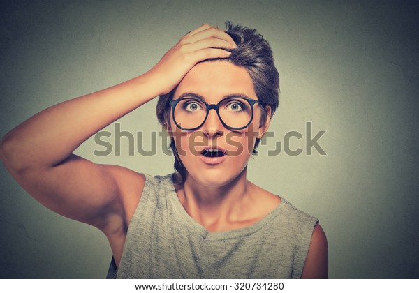 Surprise Astonished Woman Closeup Portrait Woman Stock Photo (Edit Now ... Surprise Astonished Woman Closeup Portrait Woman Stock Photo (Edit Now ...