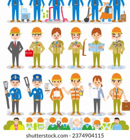 Kids Illustration Artistic Image Community Helpers AI-generated image ...