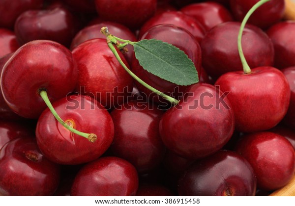 Sweet Cherry Background Stock Photo (Edit Now) 386915458