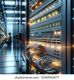 Telecommunications Tower Data Center Servers Edge Imagen generada por ...