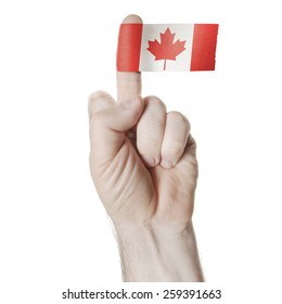 Symbol Challenge Middle Finger Flag Canada Stock Photo 259391663 ...