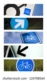 Symbols Cycle Track Collage Stock Photo 124708564 | Shutterstock