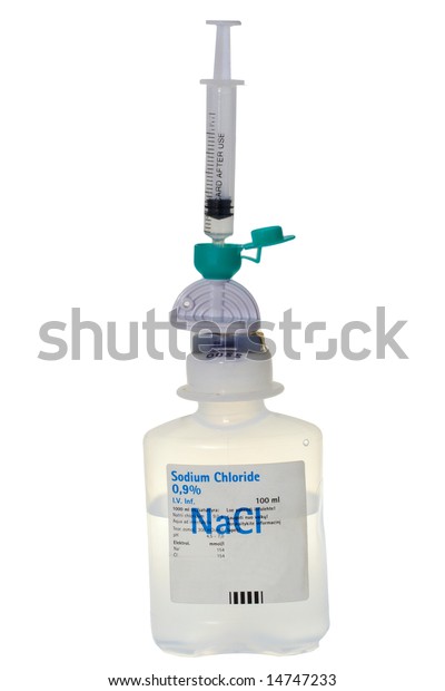 Syringe Connected Bootle Through Mini Spike Stock Photo 14747233 ...