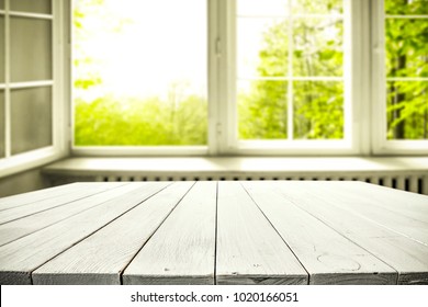 Table Background Free Space Window Spring Stock Photo 1020166051 ...
