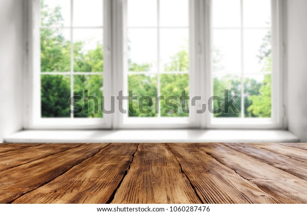Table Background Window Background Free Space Stock Photo 1060287476 ...