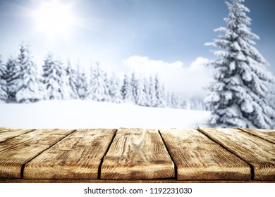 Table Background Winter Space 스톡 사진 1192231030 | Shutterstock
