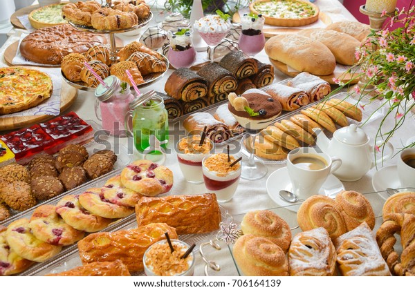 Table Full Assorted Confectionery Sweets Desserts Stock Photo (Edit Now ...
