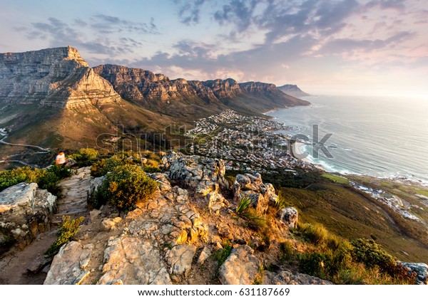 Table Mountain Sunset Stock Photo (Edit Now) 631187669