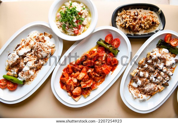 Table Scene Assorted Take Out Delivery Stock Photo 2207254923 ...