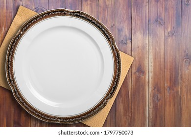 Table Setting Background Light Plate On Stock Photo 1797750073 ...