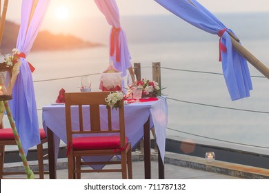 Table Setup Private Romantic Dinner On Stock Photo 711787132 | Shutterstock