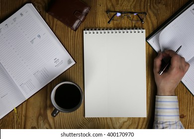 Table Write Hand Office View Stock Photo 400170970 | Shutterstock