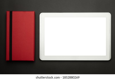 Photoframe Template Red Picture Framing Mockup Stock Vector (Royalty ...