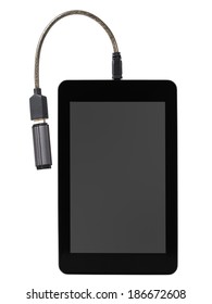 Tablet Computer Flashdrive Attached Isolated On Stock Photo 186672608 ...
