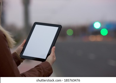 Tablet Hand Stock Photo 185763476 | Shutterstock