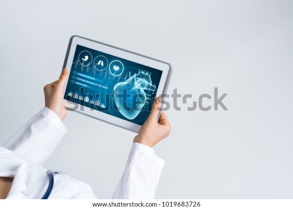 Tablet Pc Device Medicine Interface Screen Stock Photo 1019683726 ...