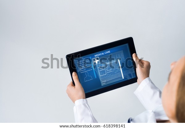 Tablet Pc Device Medicine Interface Screen Stock Photo (Edit Now) 618398141