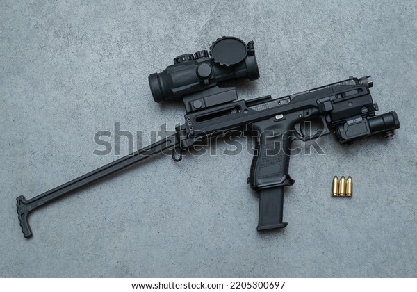 Tactical Weapon Pistol Conversion Kit Prismatic Stock Photo 2205300697 ...