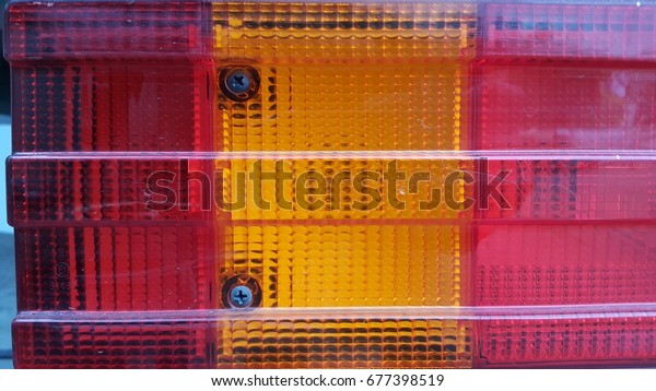 Tail Lights Texture Stock Photo (Edit Now) 677398519