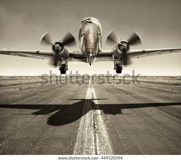Take Off Stock Photo (Edit Now) 449520394