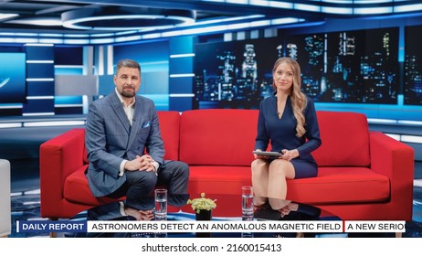 Talk Show Tv Program Two Professional Stock Photo 2160015413 | Shutterstock
