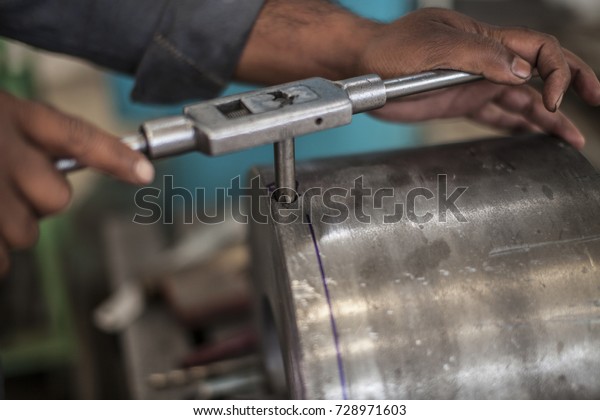 tapping or threading - an industrial process