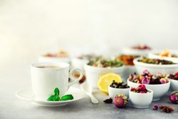 Tea concept with copy space, a Food & Drink Photo by Enjoy Photo