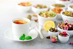 Tea concept with copy space, a Food & Drink Photo by Enjoy Photo