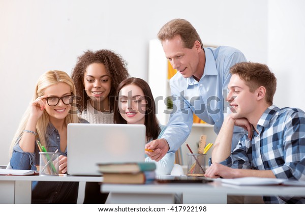 Teacher Explaining Students Classroom Stock Photo 417922198 | Shutterstock