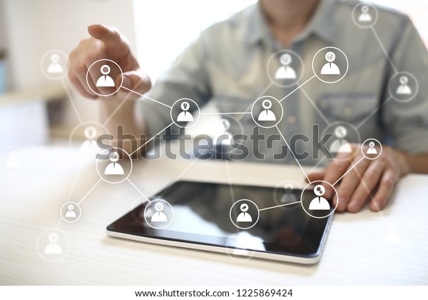 Team Building Structure Organization Concept Hr Stock Photo 1225869424 ...