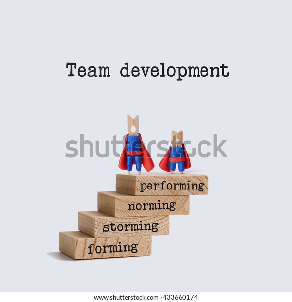Team Development Stages Teamwork Concept Image Stock Photo 433660174 ...