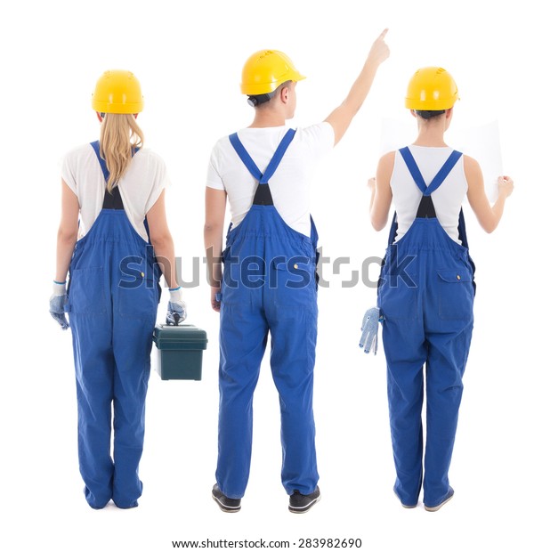 Team Work Concept Back View Man Stock Photo 283982690 | Shutterstock