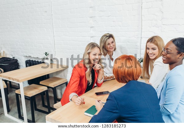 Team Work Process Multiracial Group Young Stock Photo 1283185273 ...
