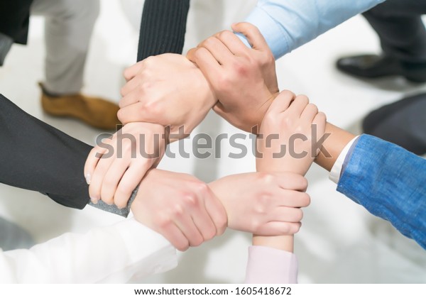 Team Work Shake Hands Stock Photo 1605418672 | Shutterstock