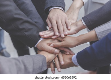 Teamwork Concept Hand Assemblesupport Together Stock Photo 658068592 ...