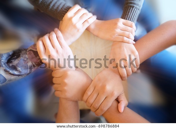 Teamwork Concept Unity Work Choose Focus Stock Photo 698786884 ...