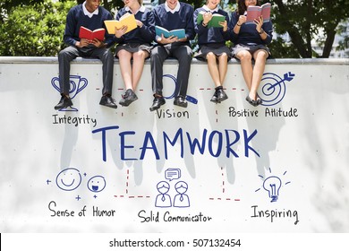 Teamwork Goals Ideas Creativity Concept Stock Photo 507132454 ...