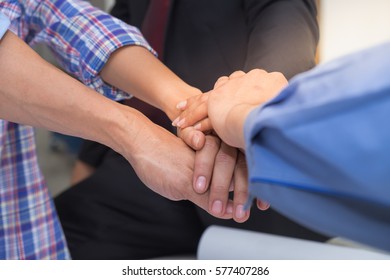 Teamwork Join Hands Support Together Collaboration Stock Photo (Edit ...