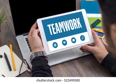 Teamwork Screen Concept Stock Photo 522490585 | Shutterstock